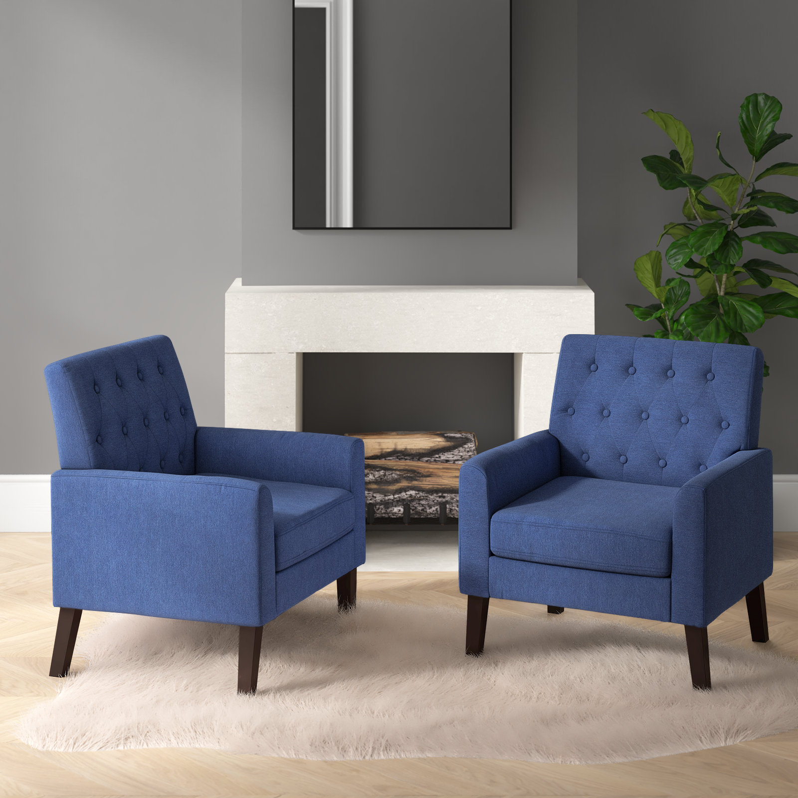 Wade Logan Asaria 28.5" W Linen Armchair & Reviews - Wayfair Canada