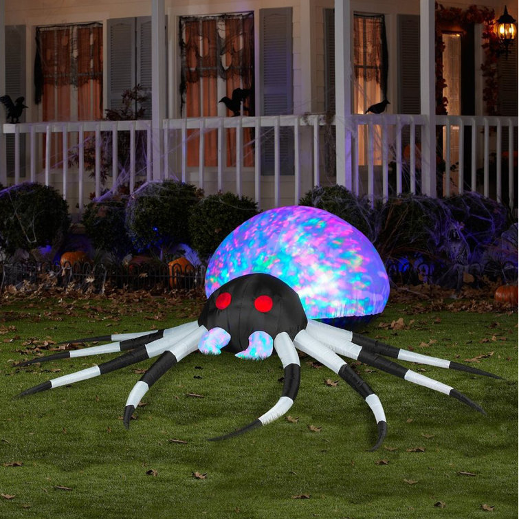 Gemmy Industries Airblown Projection Kaleidoscope Spider LG (RGB ...