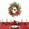 The Holiday Aisle® 17.7 Inch Christmas Wreaths for Front Door Red ...