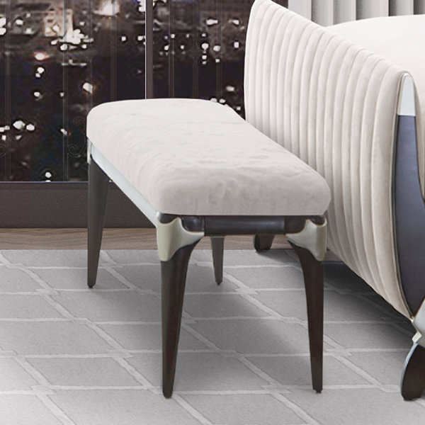 Michael Amini Paris Chic Upholstered Bench | Perigold