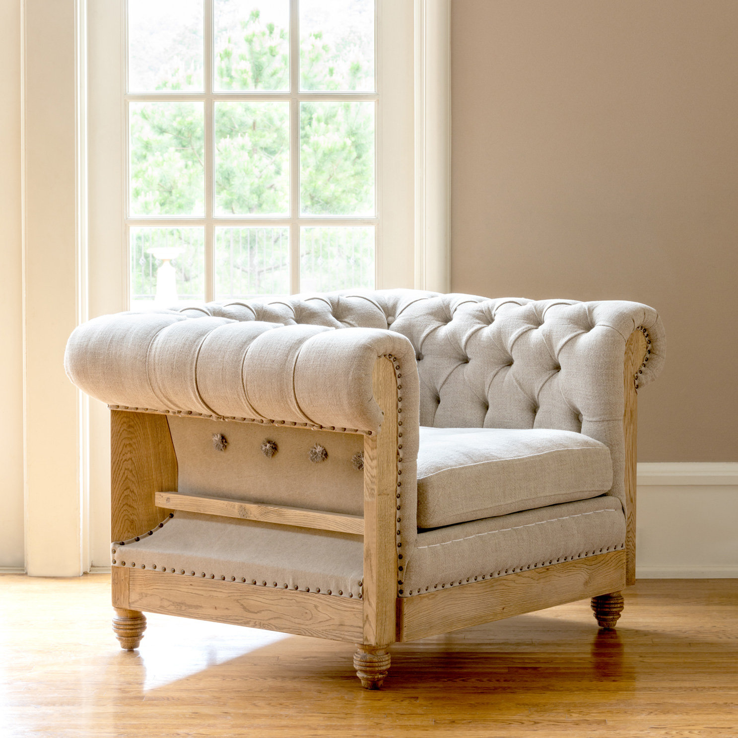 Park Hill Collection Hillcrest Tufted Club Chair | Wayfair