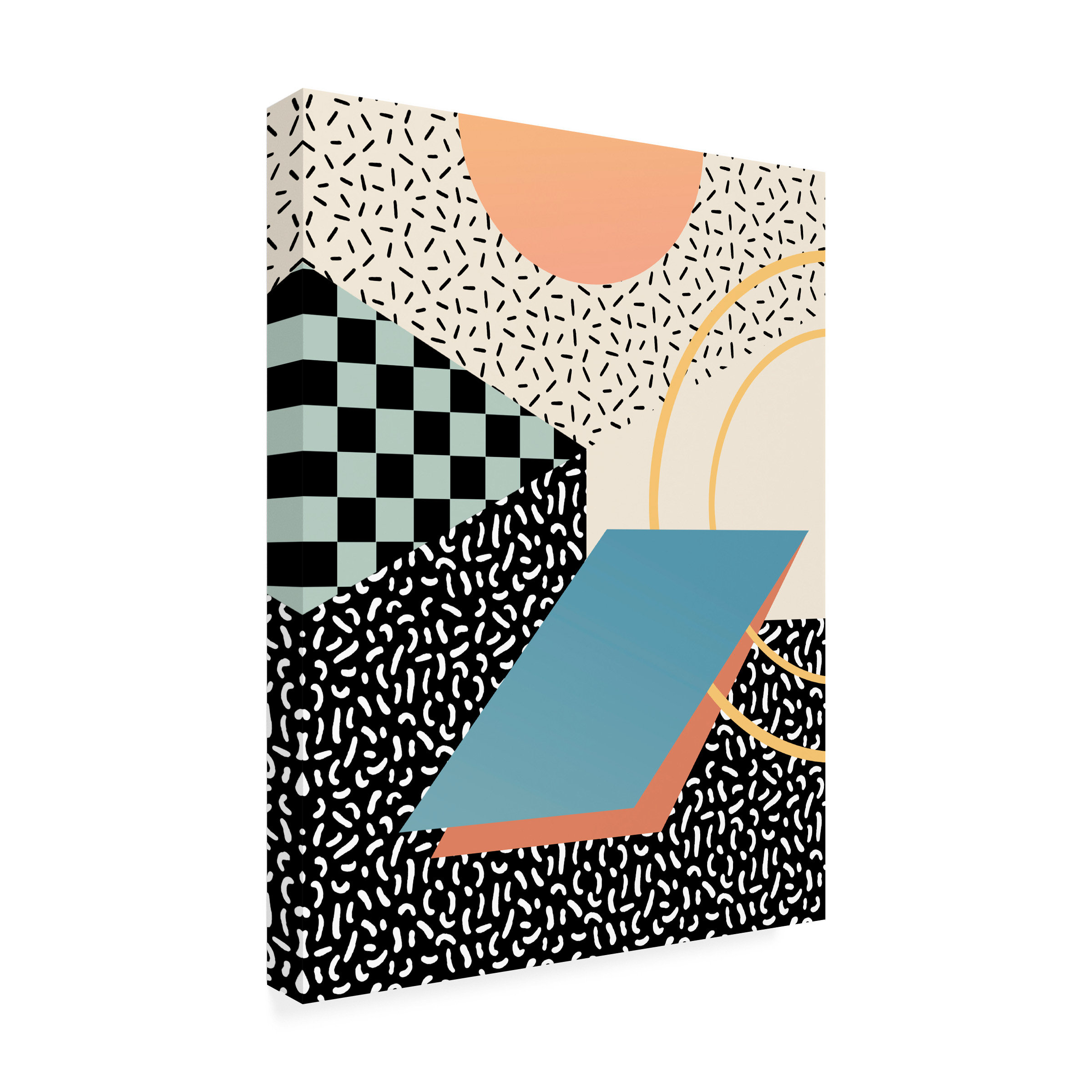 Latitude Run® Modern Memphis II On Canvas by Victoria Barnes Canvas Art ...