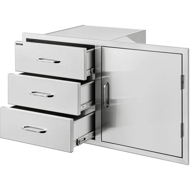 VEVOR 18'' Stainless Steel Drop In Drawers & Reviews | Wayfair