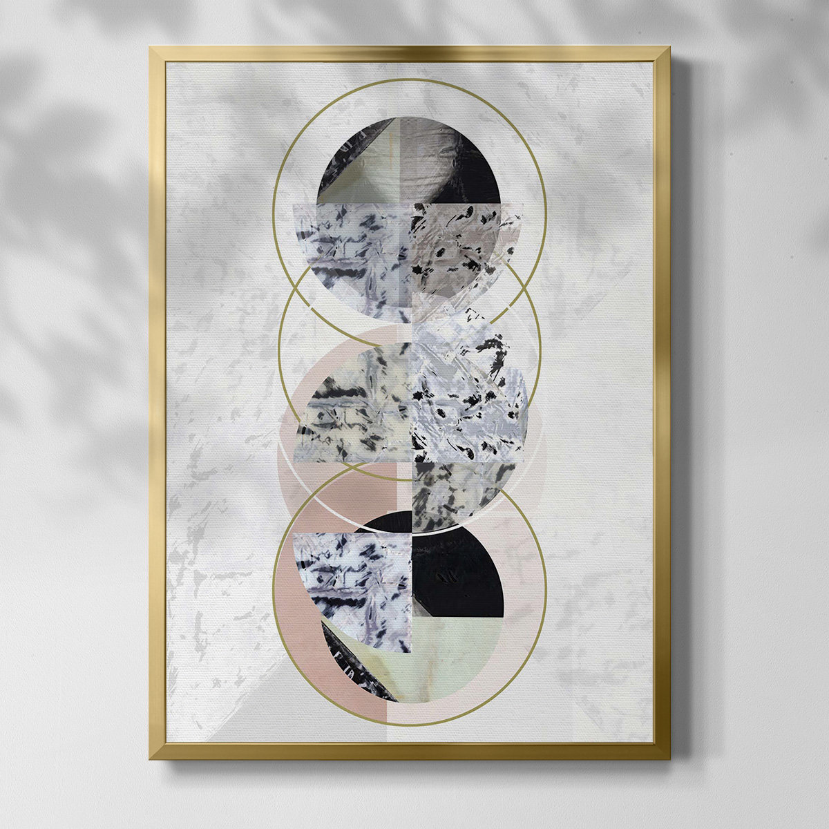 Ivy Bronx Inner Circles II Premium Framed Print - Ready To Hang | Wayfair