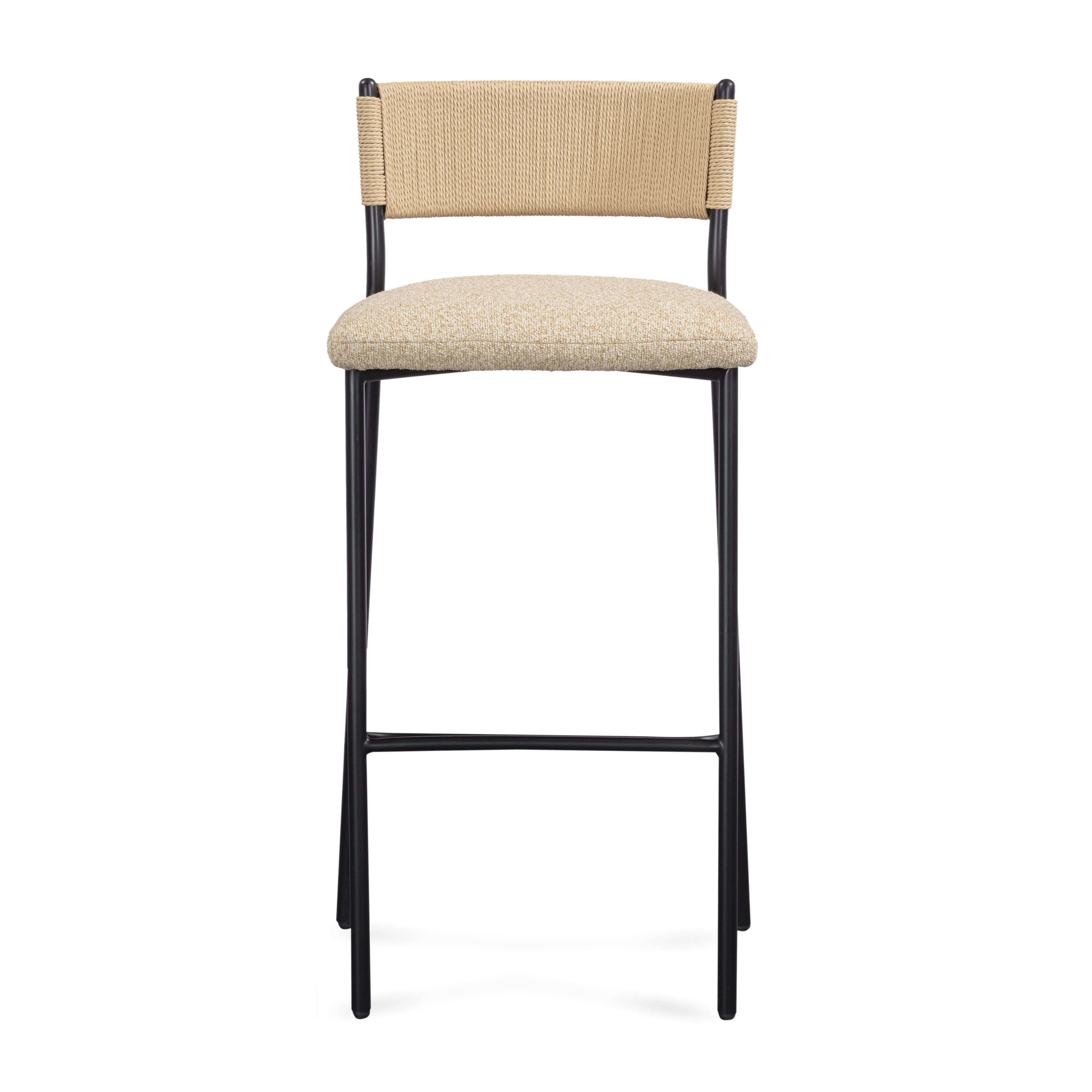 Latitude Run® Celine Maroon Performance Boucle Counter Stool | Wayfair