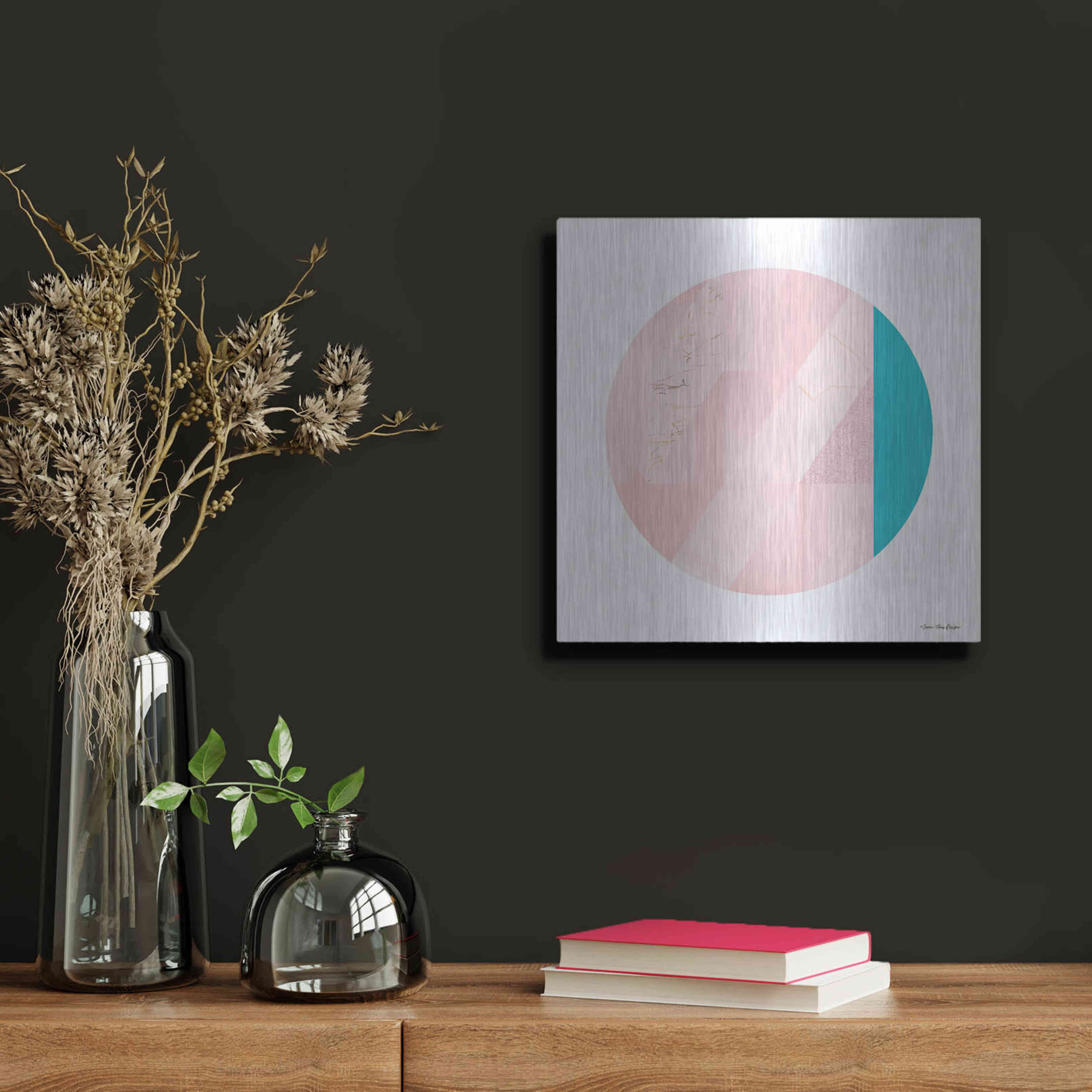 Latitude Run® " Pink Marble Circle II " by Seven Trees Design | Wayfair