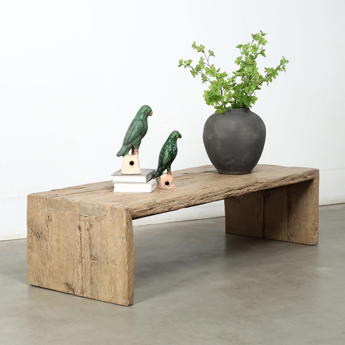 Lily's Living Approx.60 Inches Rustic Vintage Waterfall Coffee Table ...