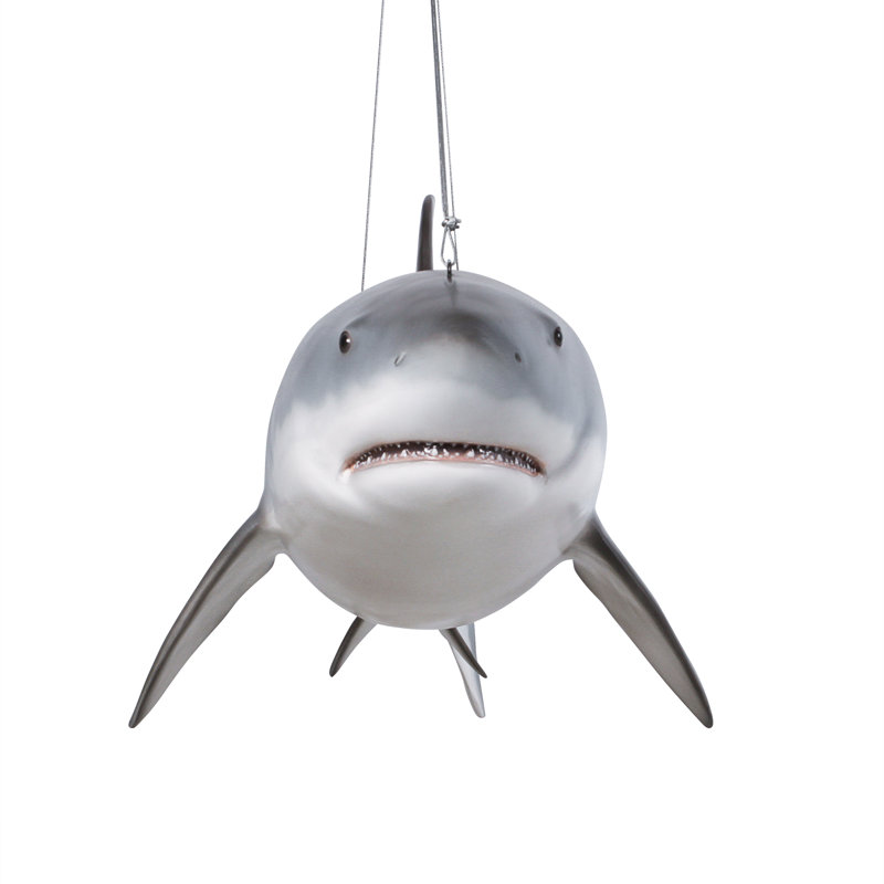 Design Toscano Great White Shark Ceiling Mount Trophy Statue | Wayfair