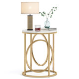Gold Round End & Side Tables You'll Love | Wayfair