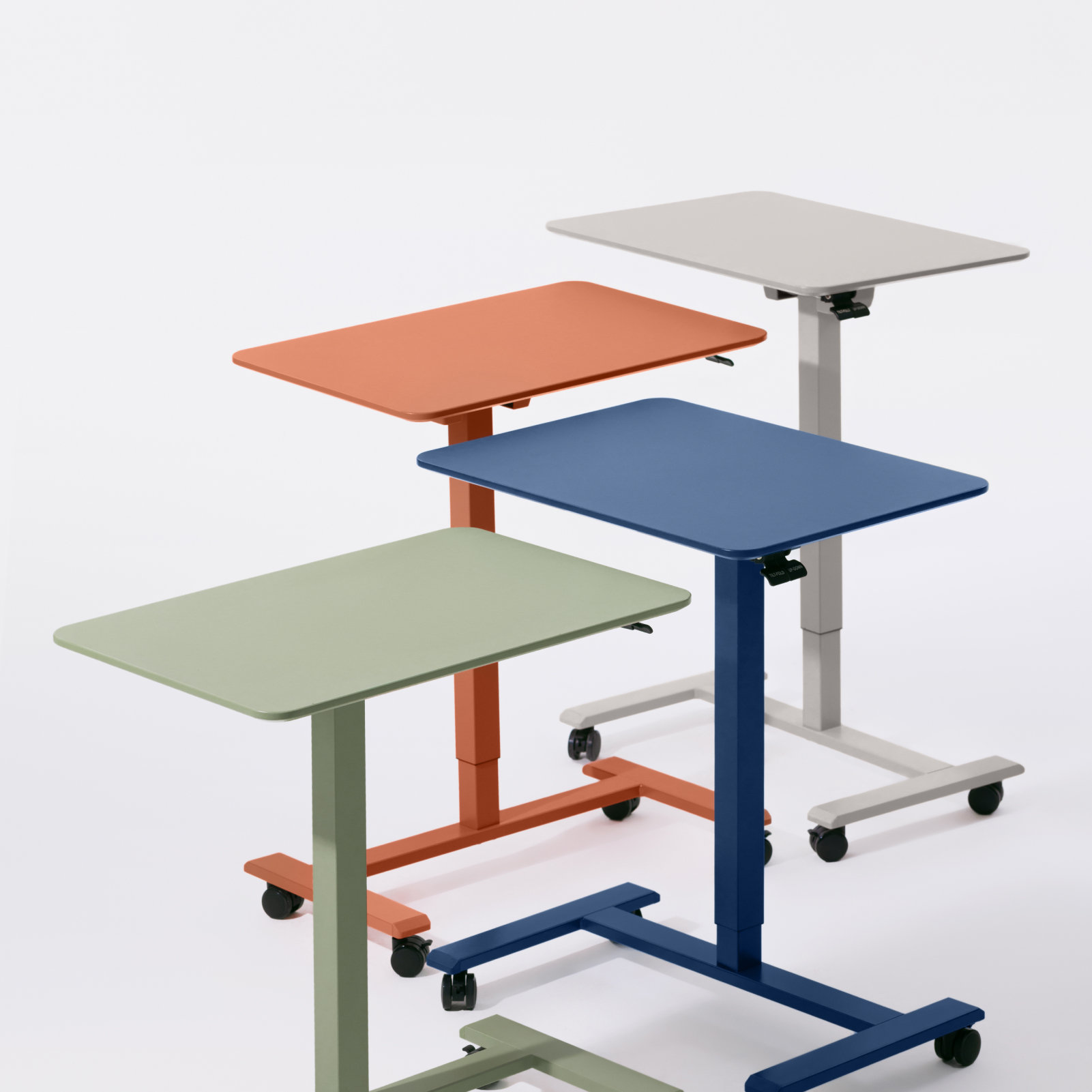 TopJob Anydesk Nest Mobile Standing Desk, Portable With Hidden Wheels ...