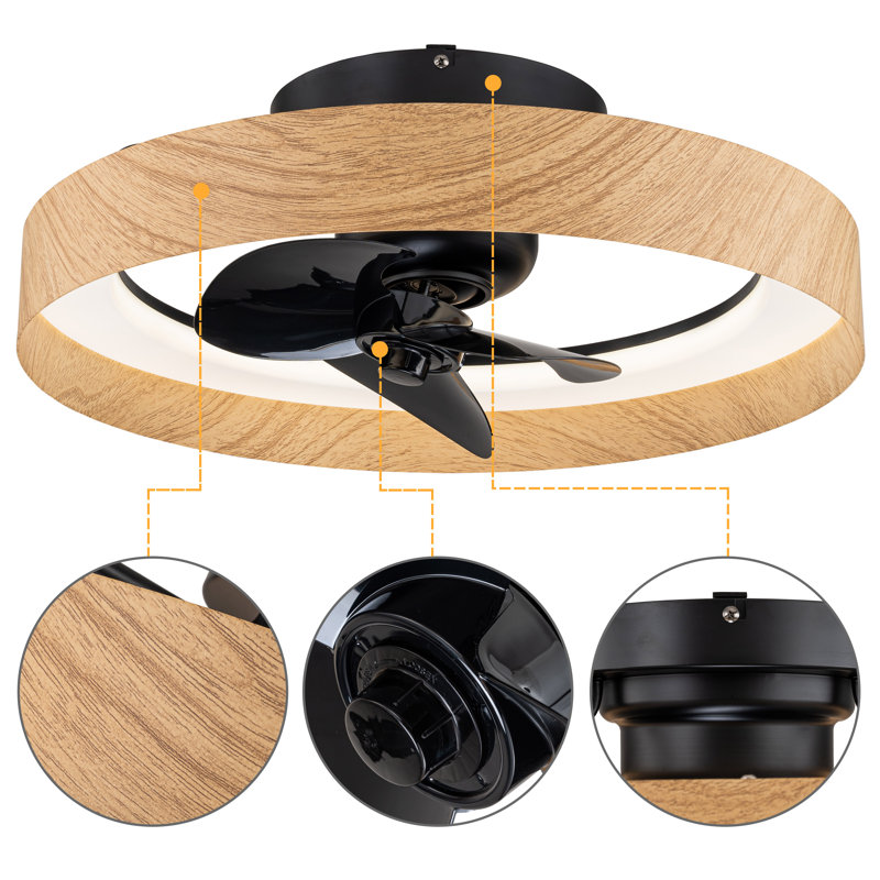 Wade Logan® Aviona 3-Blade DC Ceiling Fan with 3CCT Dimmable LED Lights ...