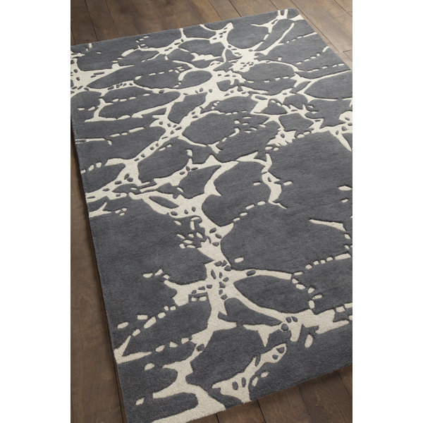 Orren Ellis Kinsella Wool Abstract Indoor Rug | Wayfair