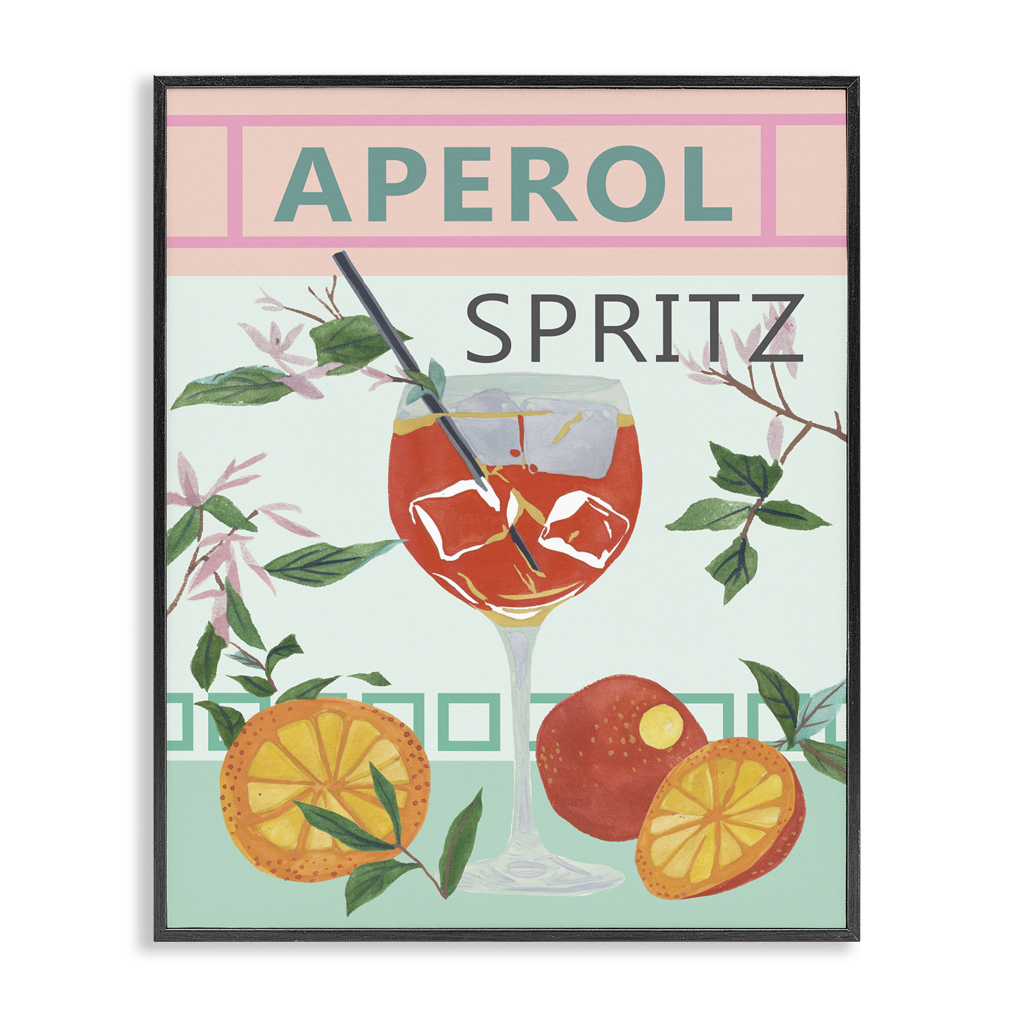 Bay Isle Home™ Aperol Tropical Cocktail Framed Giclee Art by Melissa ...