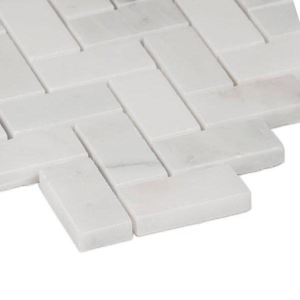 dCOR design 1" x 1" Marble Mosaic Tile | Wayfair