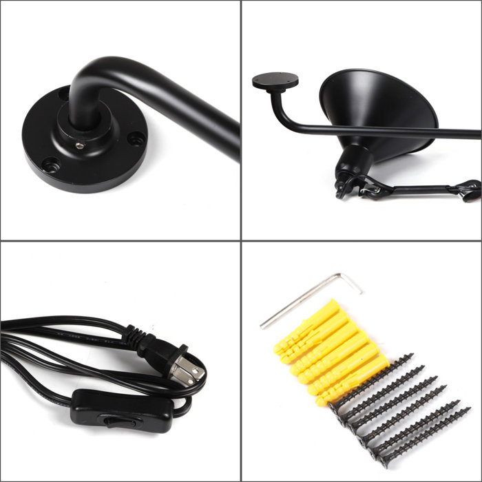 17 Stories Wrought Iron Plug-in Swing Arm Sconce & Reviews - Wayfair Canada