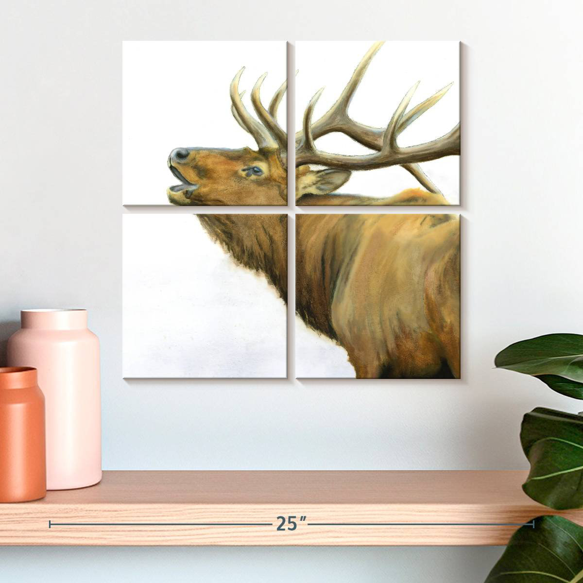 Elephant Stock Majestic Elk Brown Crop | Wayfair