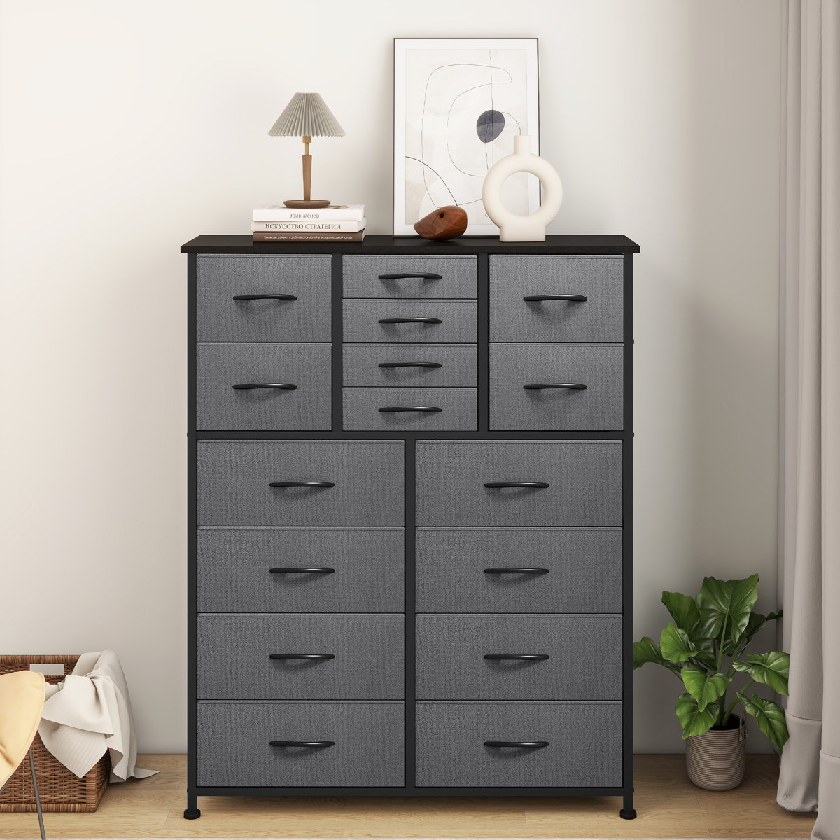 17 Stories Kelsea 16 - Drawer Dresser, Chest of Drawers,Tall Dresser ...