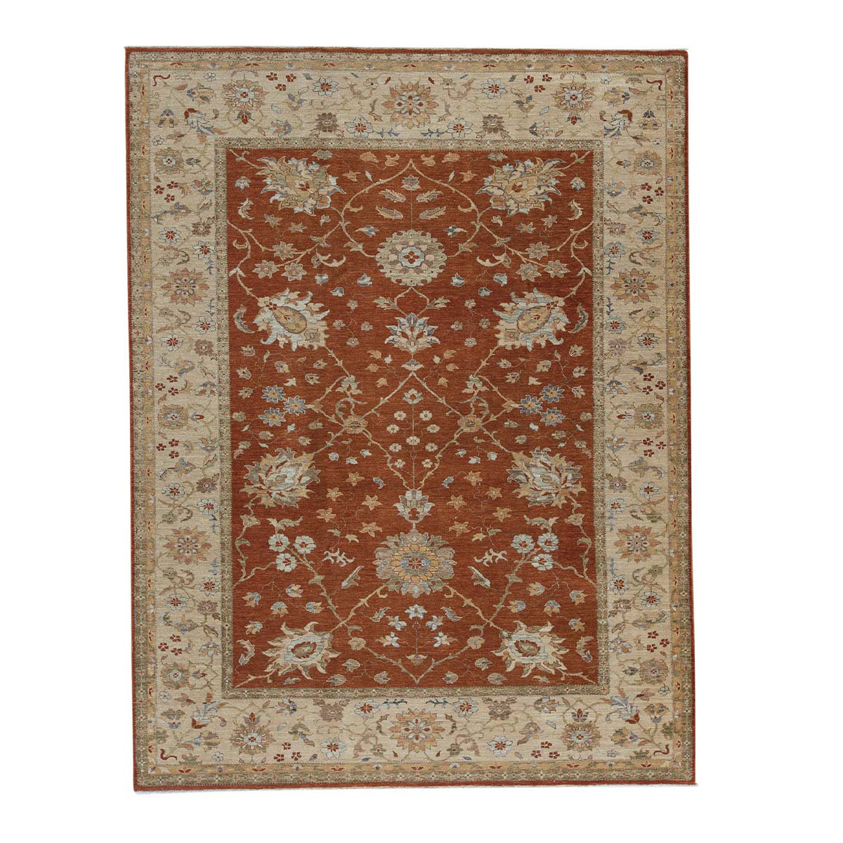 Bokara Rug Co., Inc. Hand-Knotted Brown/Red Rug | Wayfair