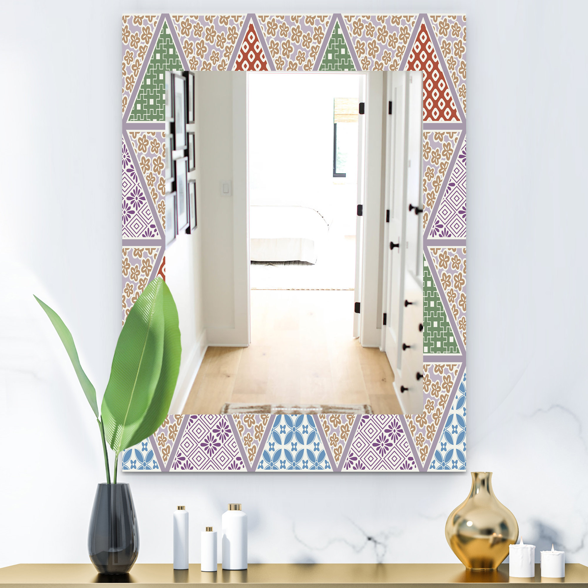 East Urban Home Traditional Patterns - Mid-Century Mirror - Vanity ...