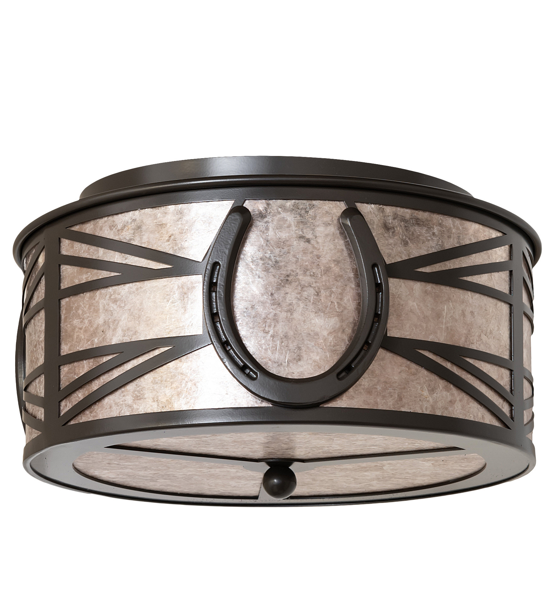 Meyda Lighting Horseshoe Mica Flush Mount | Wayfair