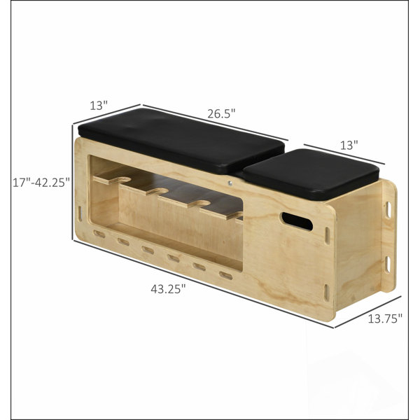 Latitude Run® Soozier Adjustable Weight Bench, Workout Bench with ...