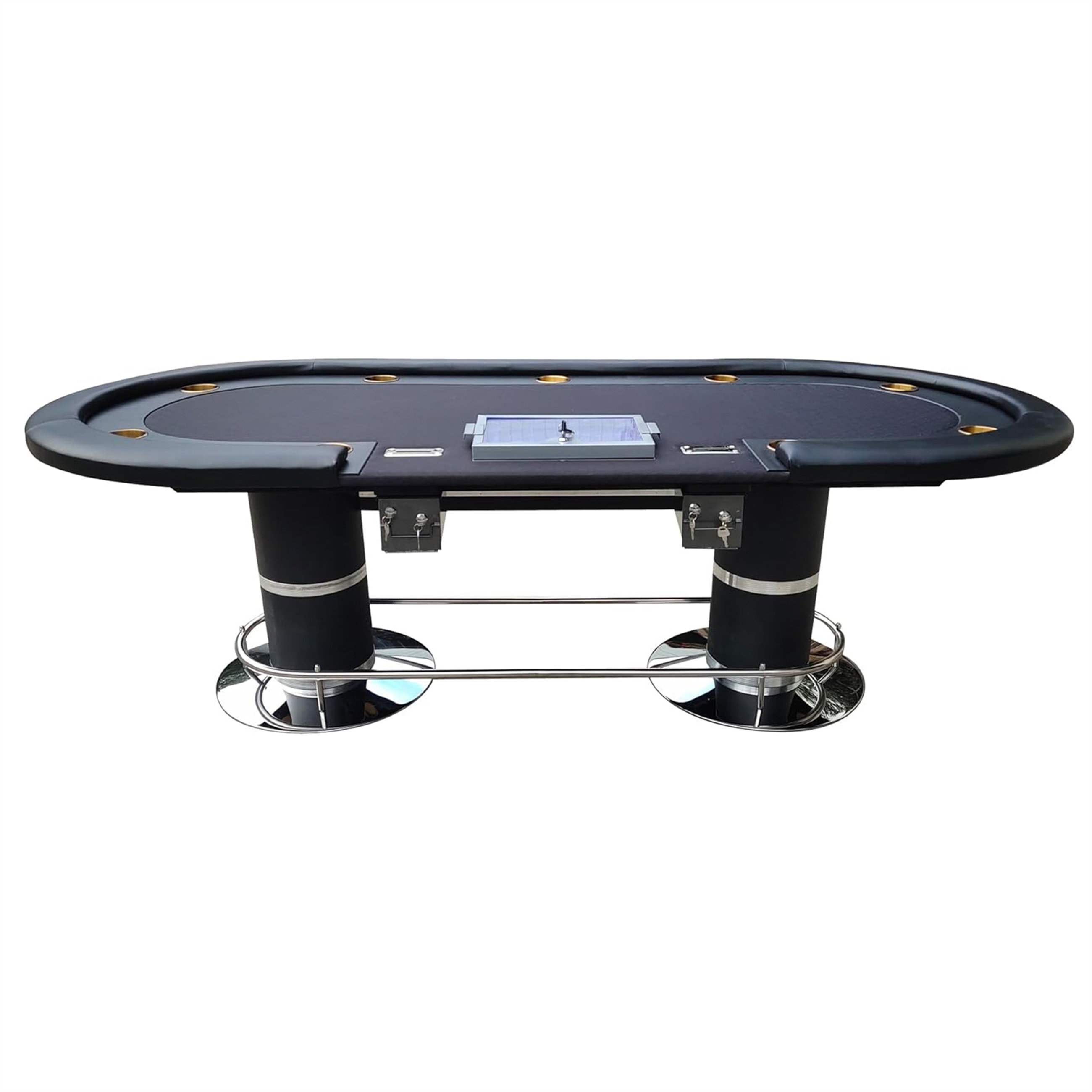 INO Design 96" Poker Table For Texas Holdem Casino Games With Racetrack ...