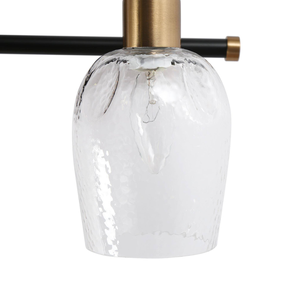 Longshore Tides Aedan 3-Light Dimmable Vanity light with Hammered Glass ...
