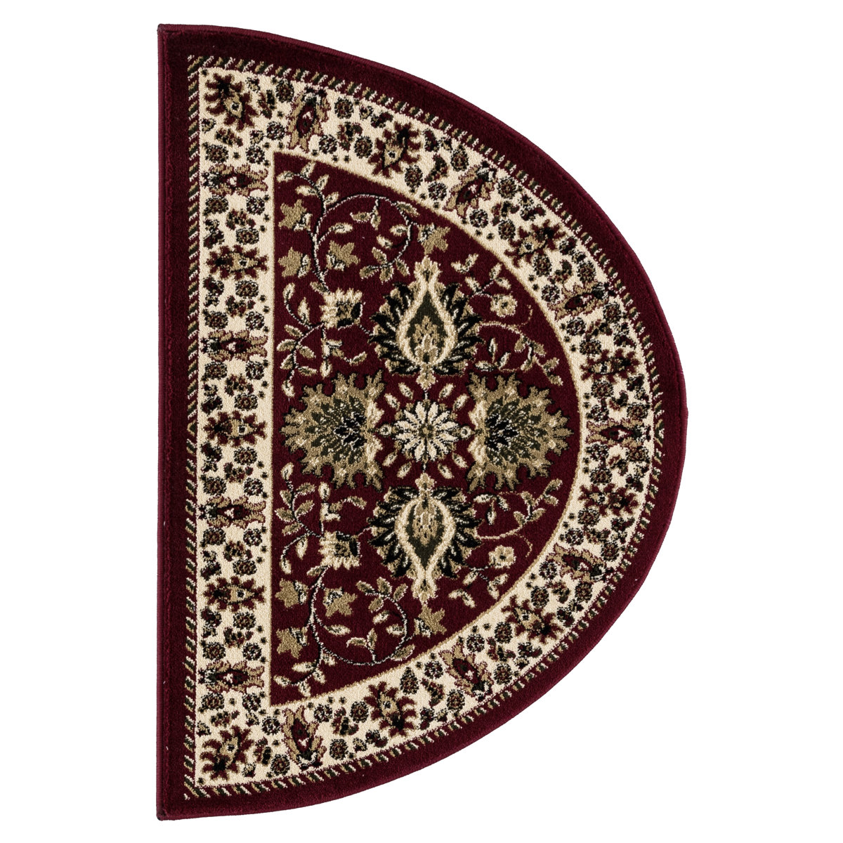 Astoria Grand Fanchon Beautiful Hearth Slice Power Loom Red Rug ...