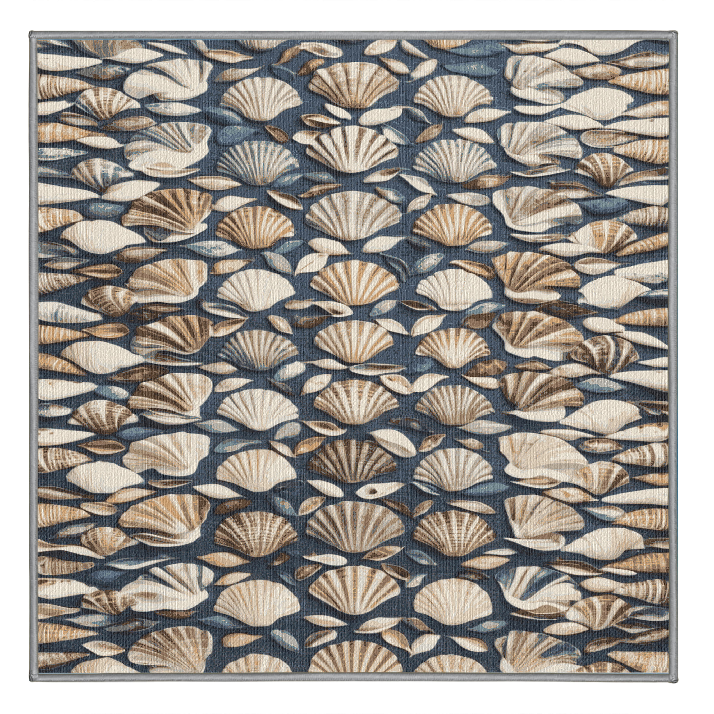 Rosecliff Heights Washable Shell Color Study Coastal Area Rug | Wayfair