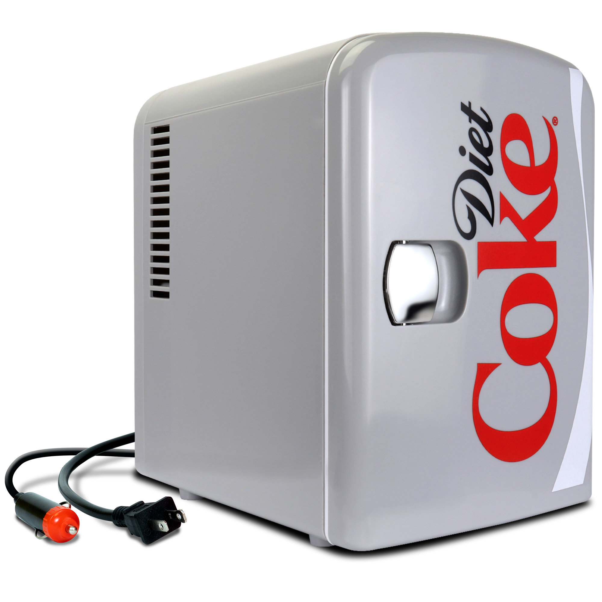 Coca-Cola Diet Coke 4L Cooler/Warmer 12V DC 110V AC Mini Fridge, Gray ...