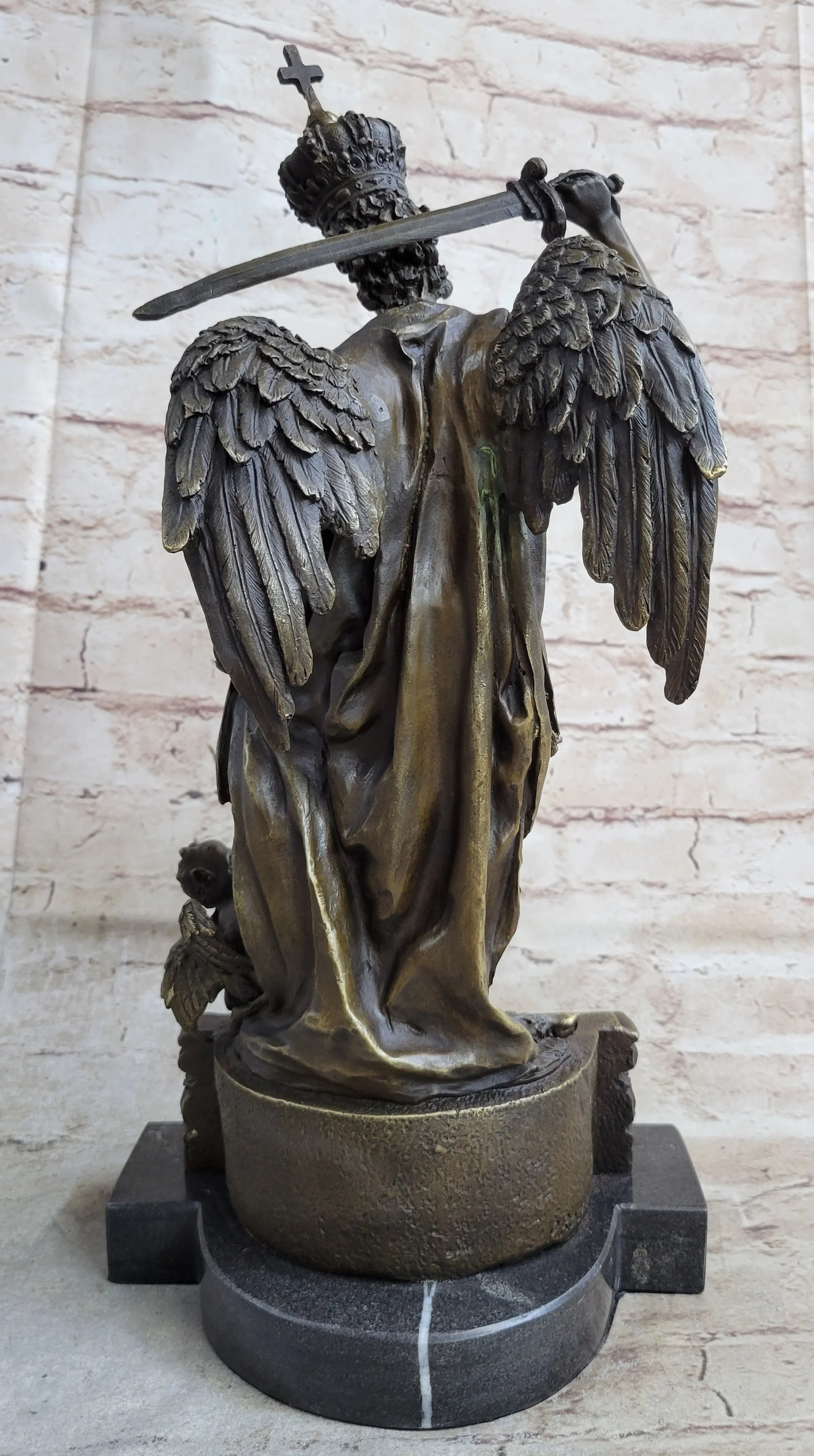 Trinx Baynton Saint Michael Archangel Slaying Lucifer Devil Religious ...