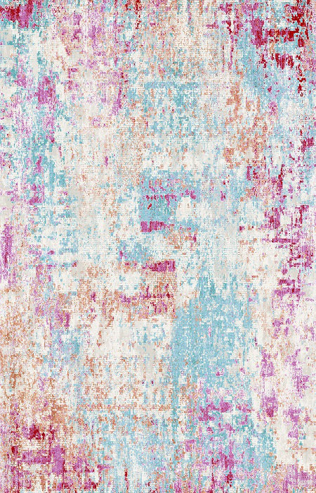 Borough Wharf Molina Beige/Blue/Pink Rug & Reviews | Wayfair.co.uk