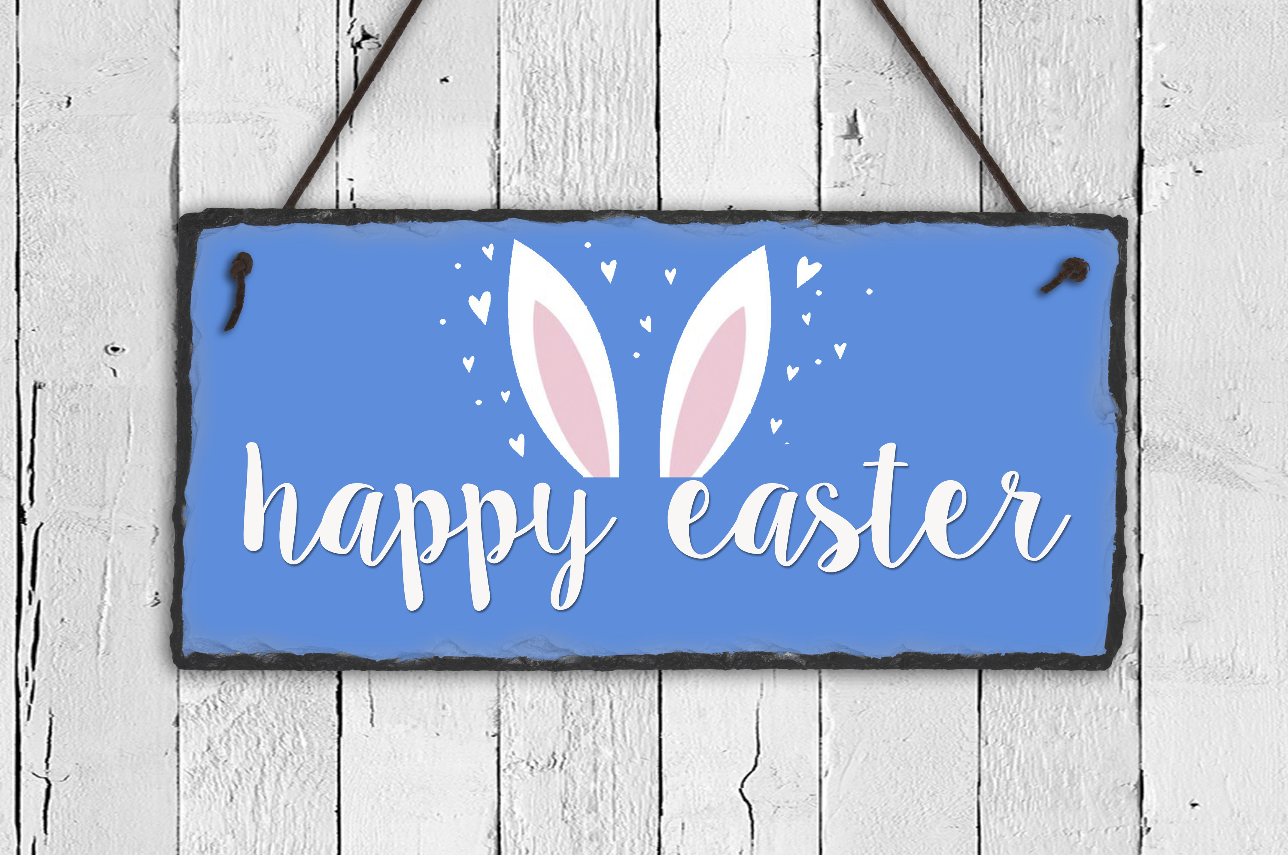 The Holiday Aisle® Daggett Happy Easter Slate Garden Plaque | Wayfair