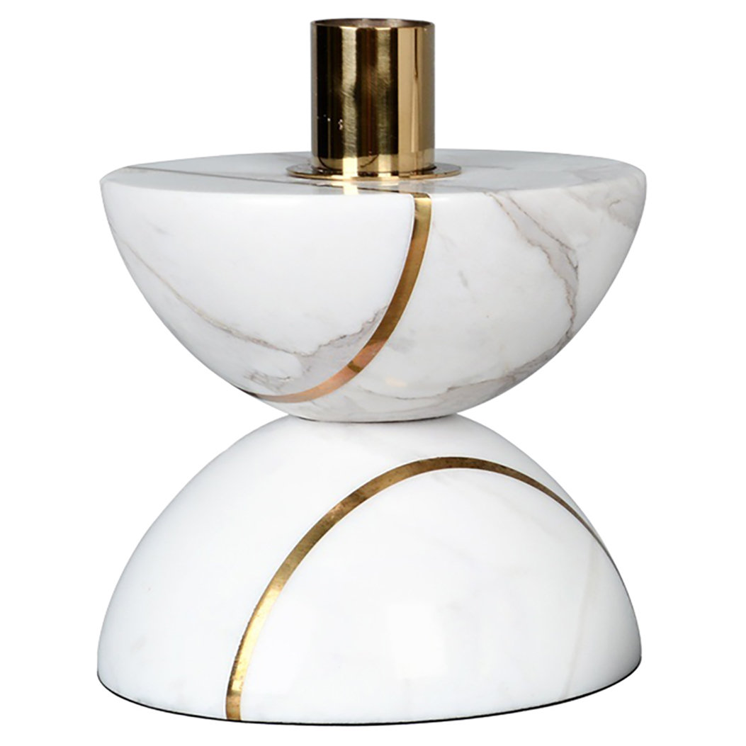 ellahome Hemisphere 5.91" Tabletop Candlestick | Wayfair