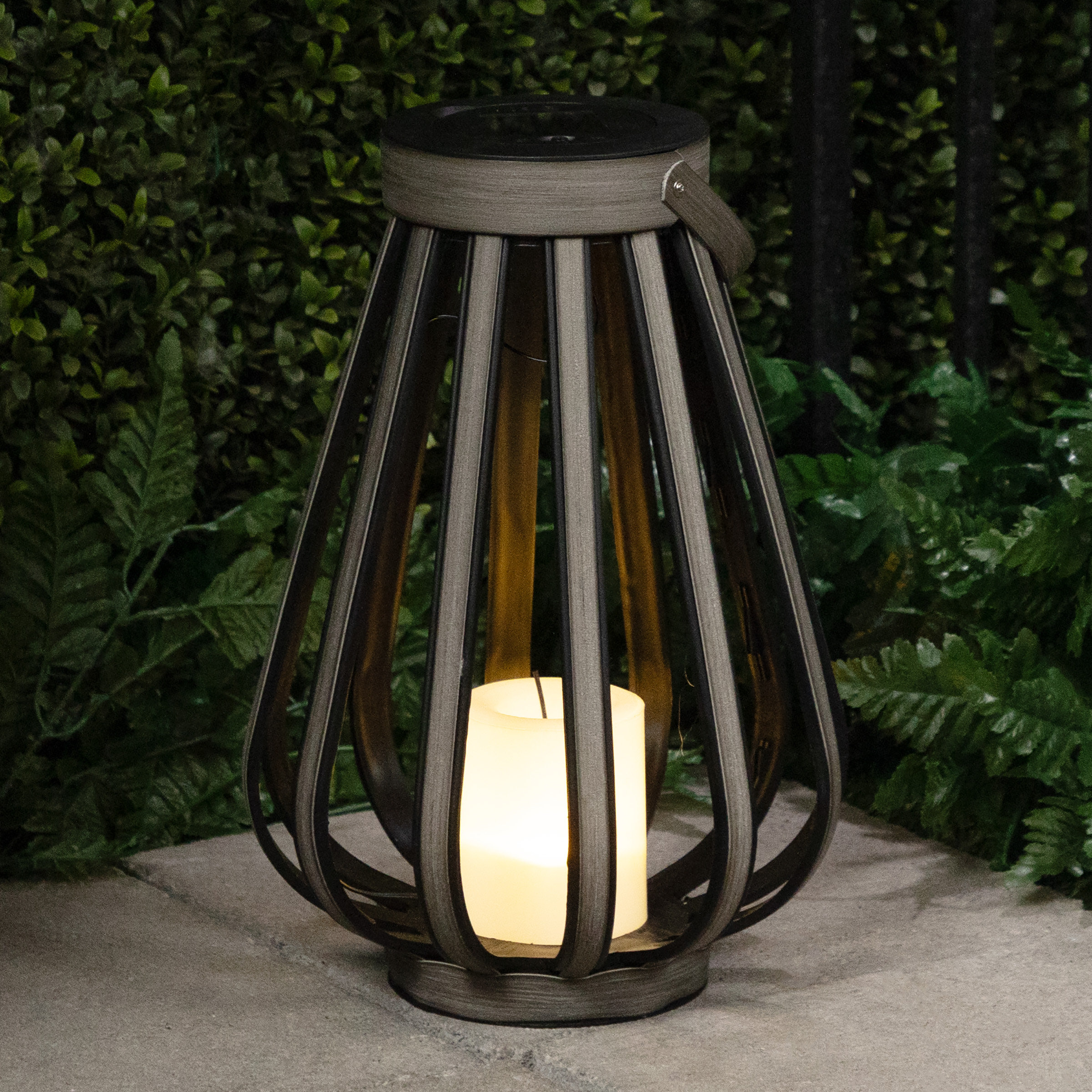 Alpine Solar Decorative Plastic Lantern w/ LED Light | Wayfair