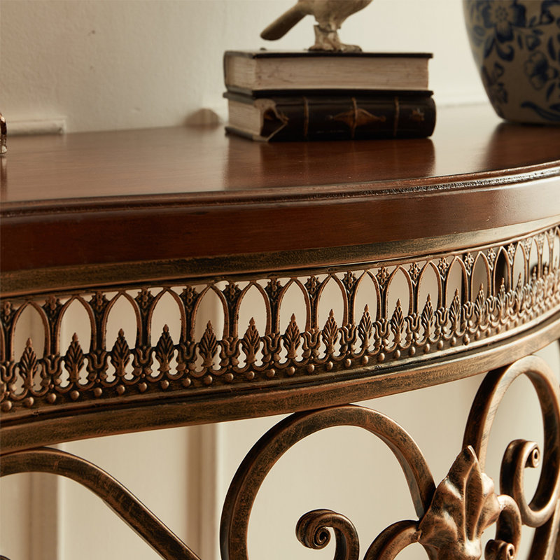 Liu's ink furniture Retro Iron Art Console Table | Wayfair