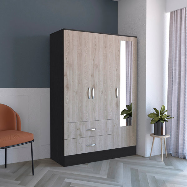 Ebern Designs Mucad Manufactured Wood Wardrobe | Wayfair.co.uk