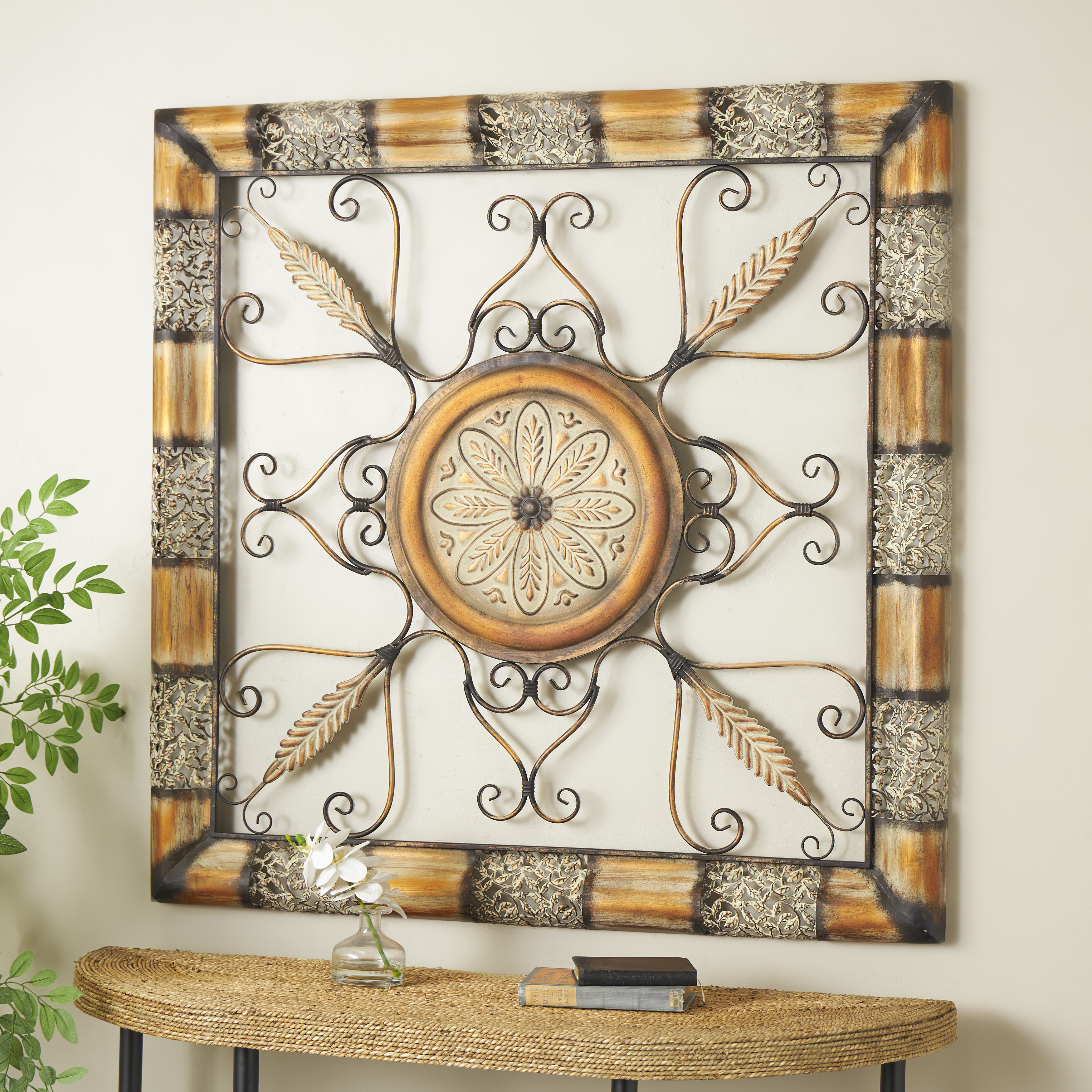 Lark Manor Metal Scroll Home Wall Decor & Reviews | Wayfair