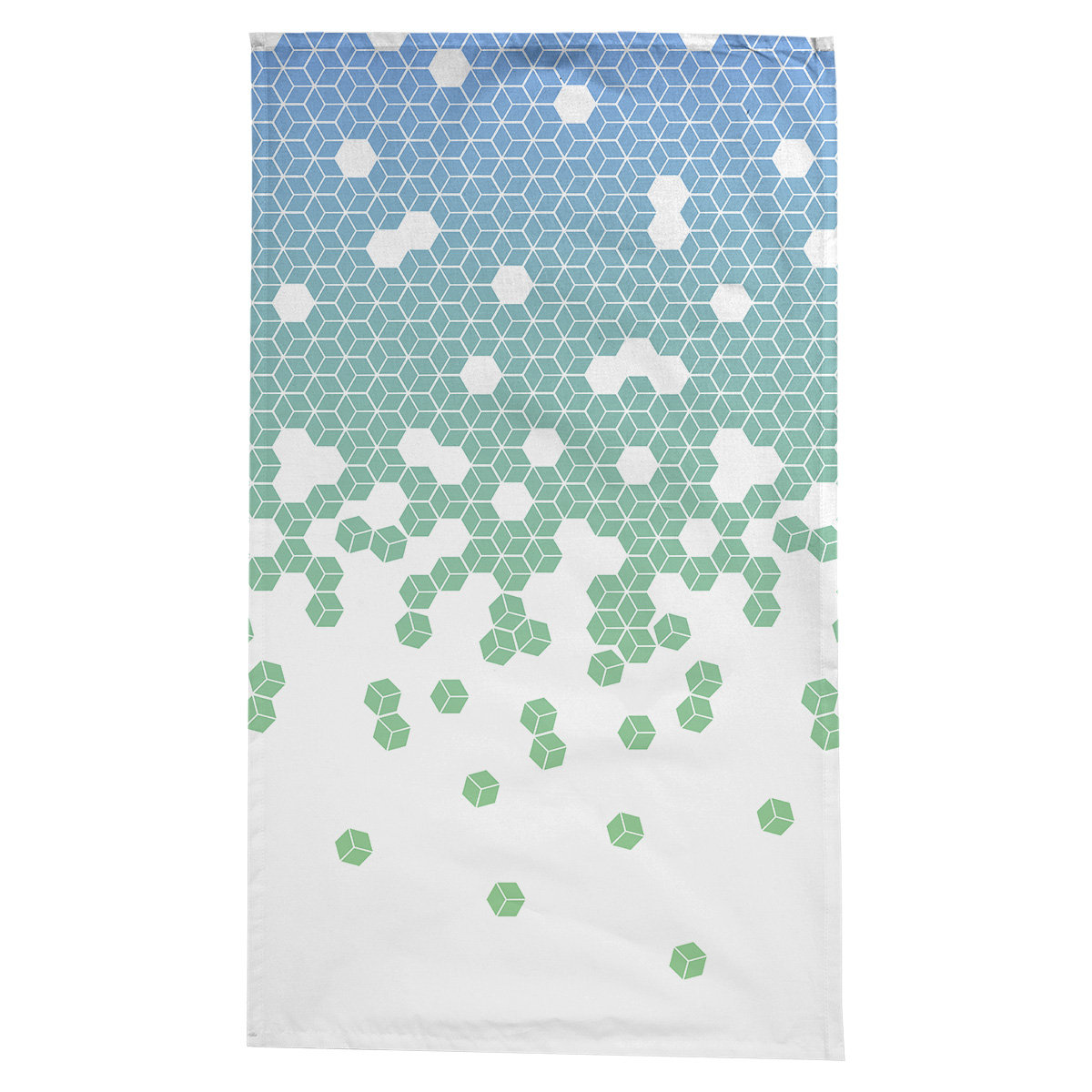 Ebern Designs Leffel Tumbling Cube Pattern Tablecloth | Wayfair