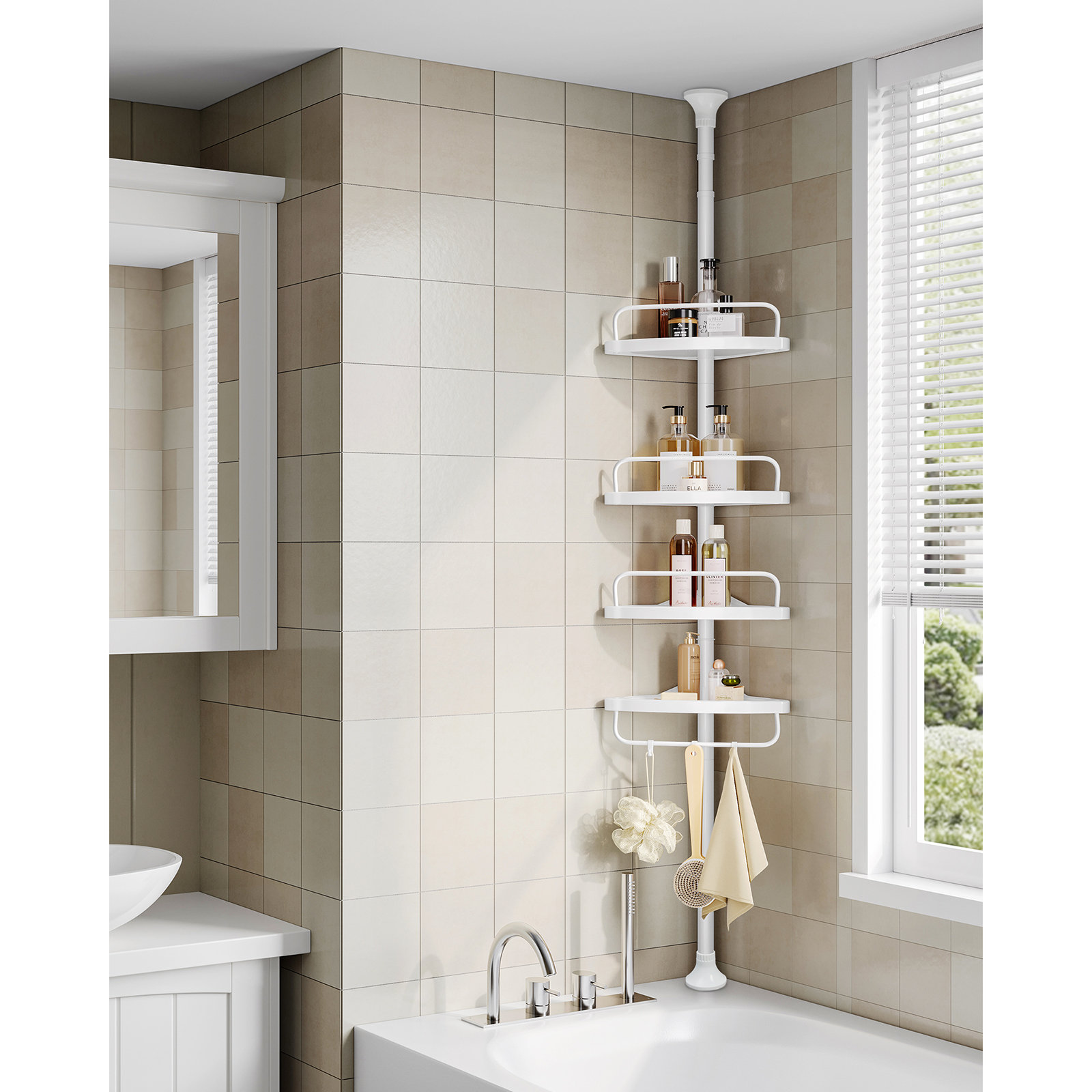 bathroom corner tidy