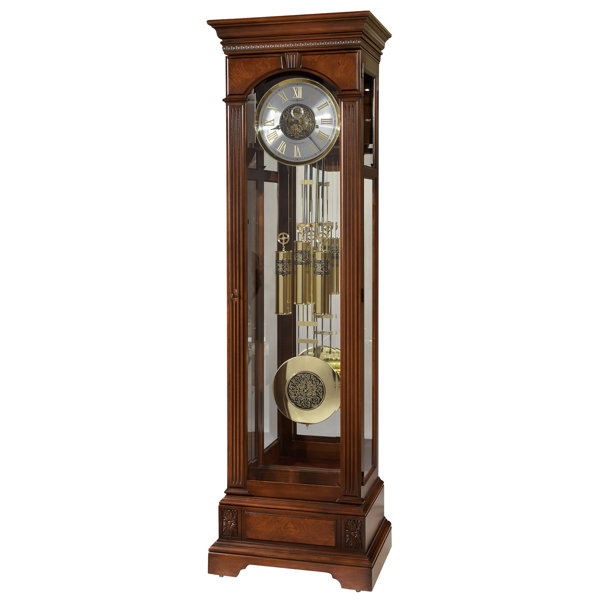 Blue Elephant 206.4mm Solid + Manufactured Wood Grandfather Clock ...