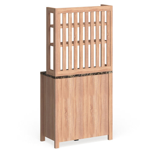 Lark Manor Elenora 31'' Wood Standard Baker's Rack with Wooden Shelves ...