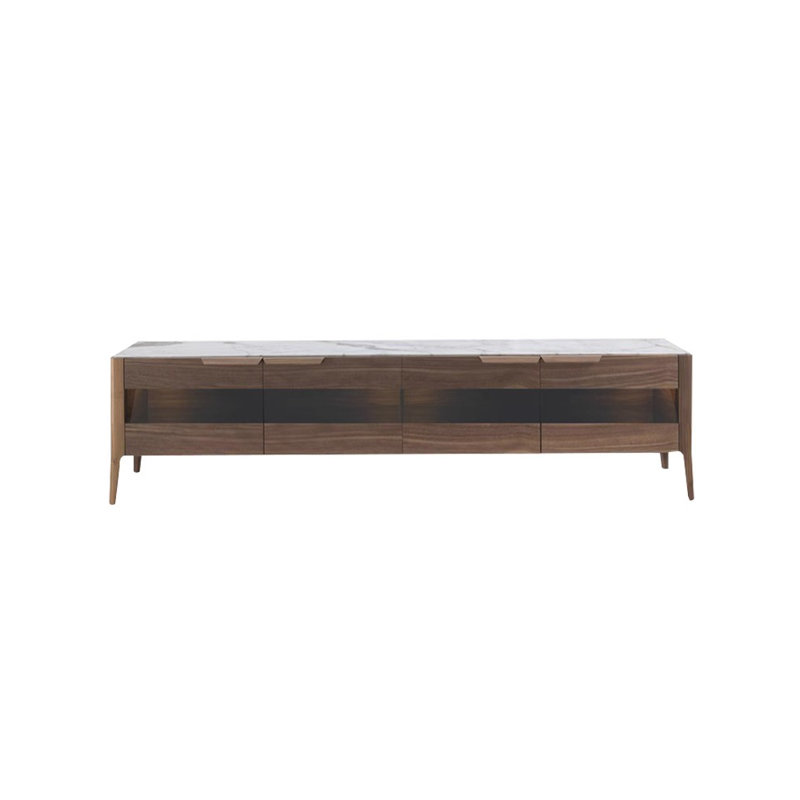 Finaewg Italian style sintered stone countertop TV stand | Wayfair