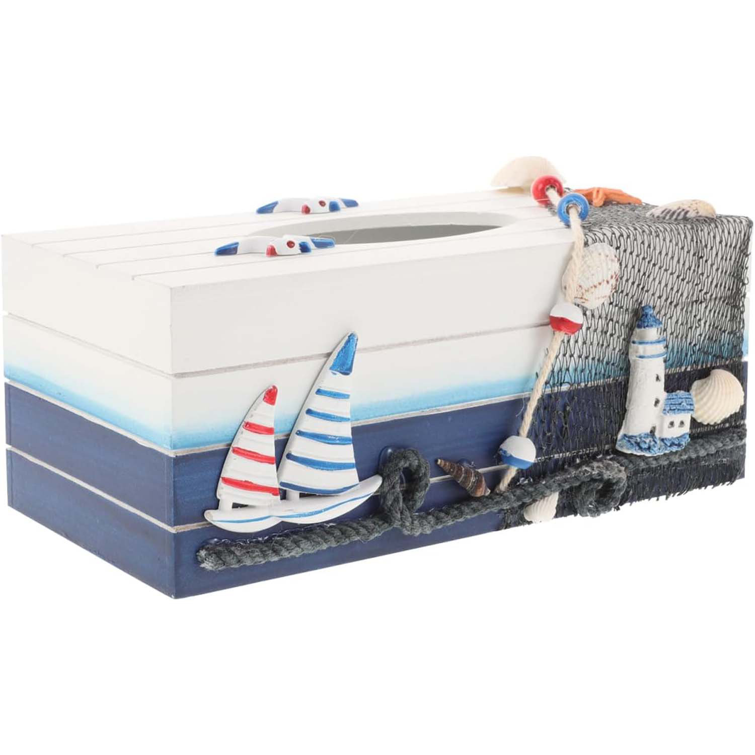 Longshore Tides Wooden Tissue Box Cover, Napkin Holder Box For Table ...