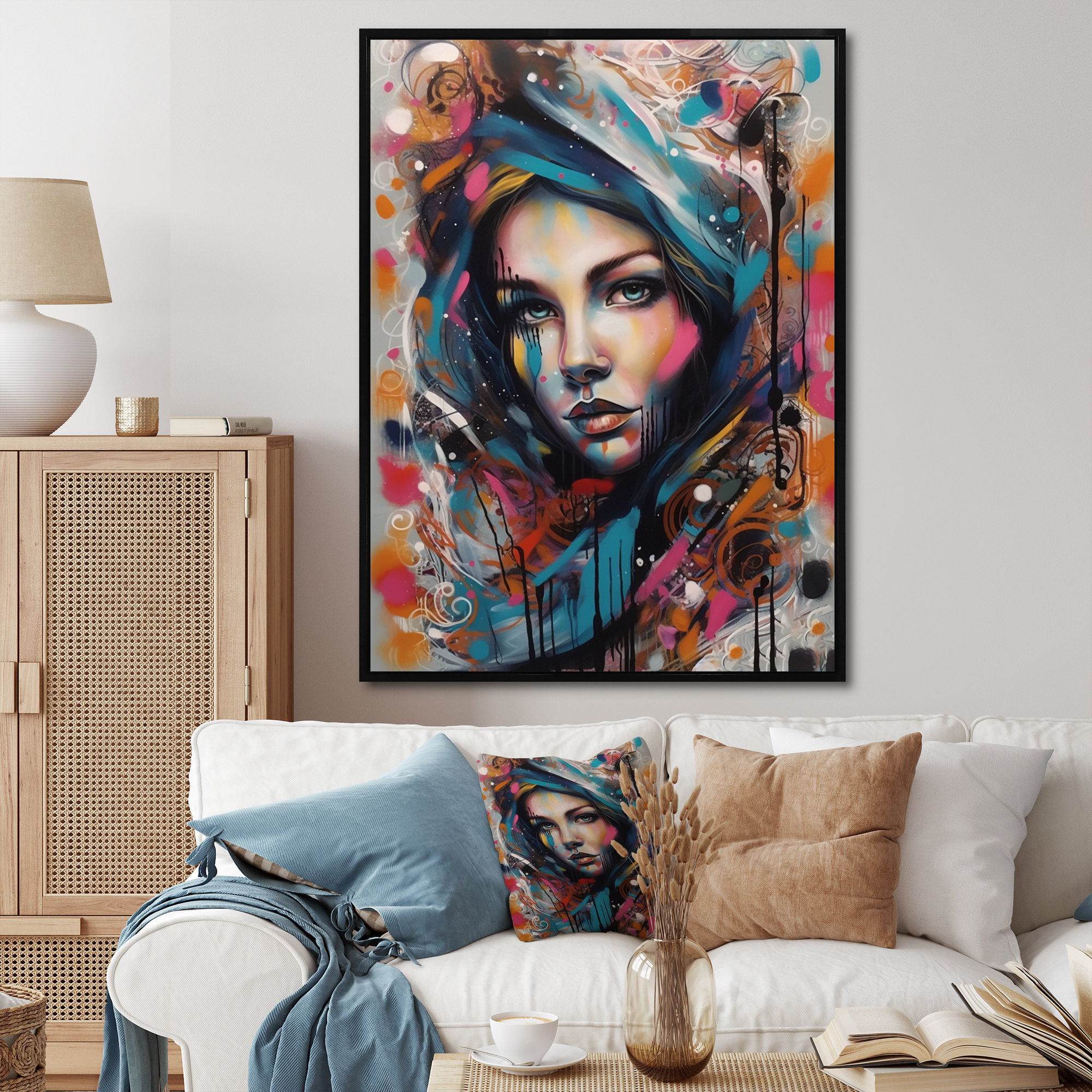 Mercer41 Female Pop Art Portrait I " Female Pop Art Portrait I " Print ...