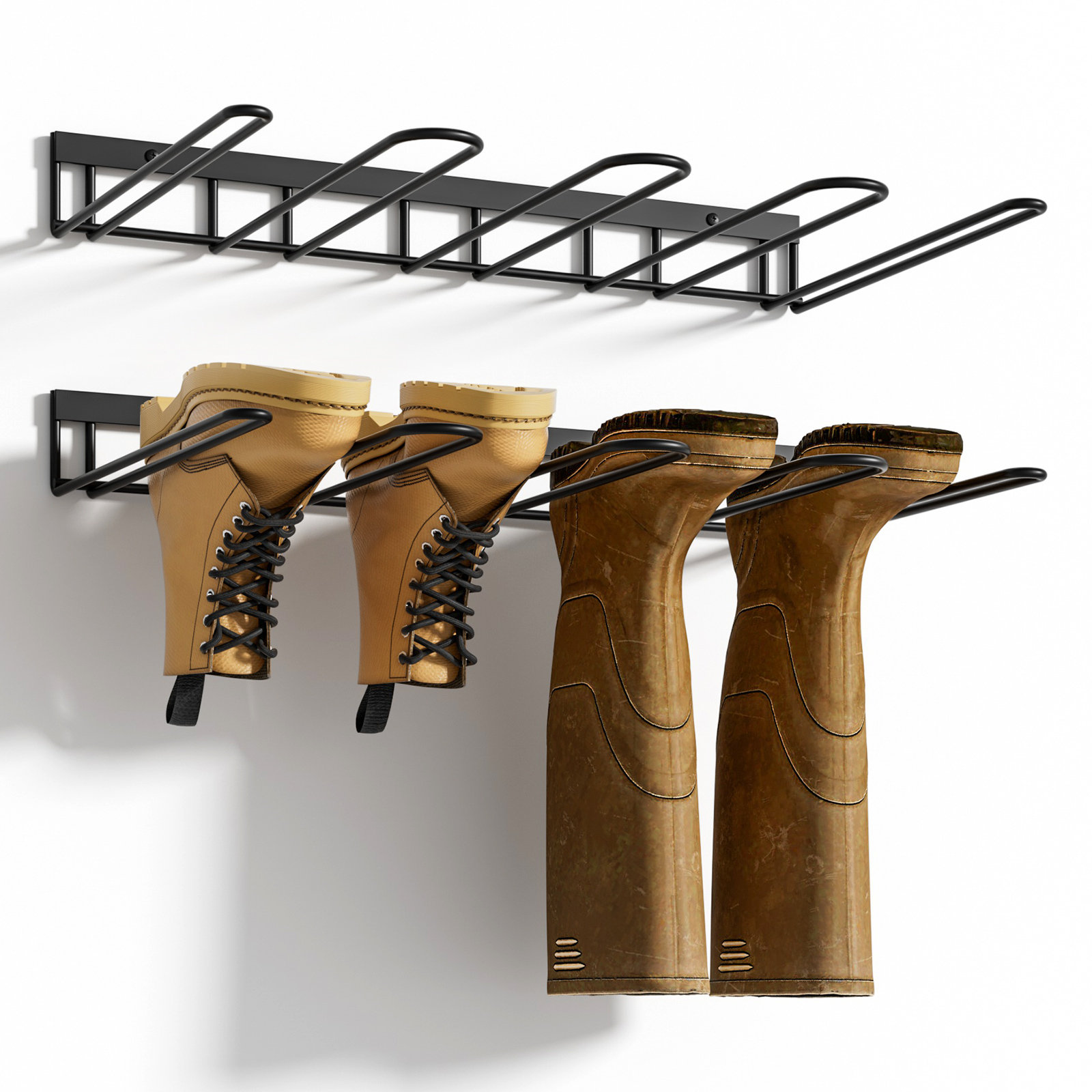Rebrilliant Wall mounted Boot Rack, Wader Hangers, Metal Wall Mounted ...