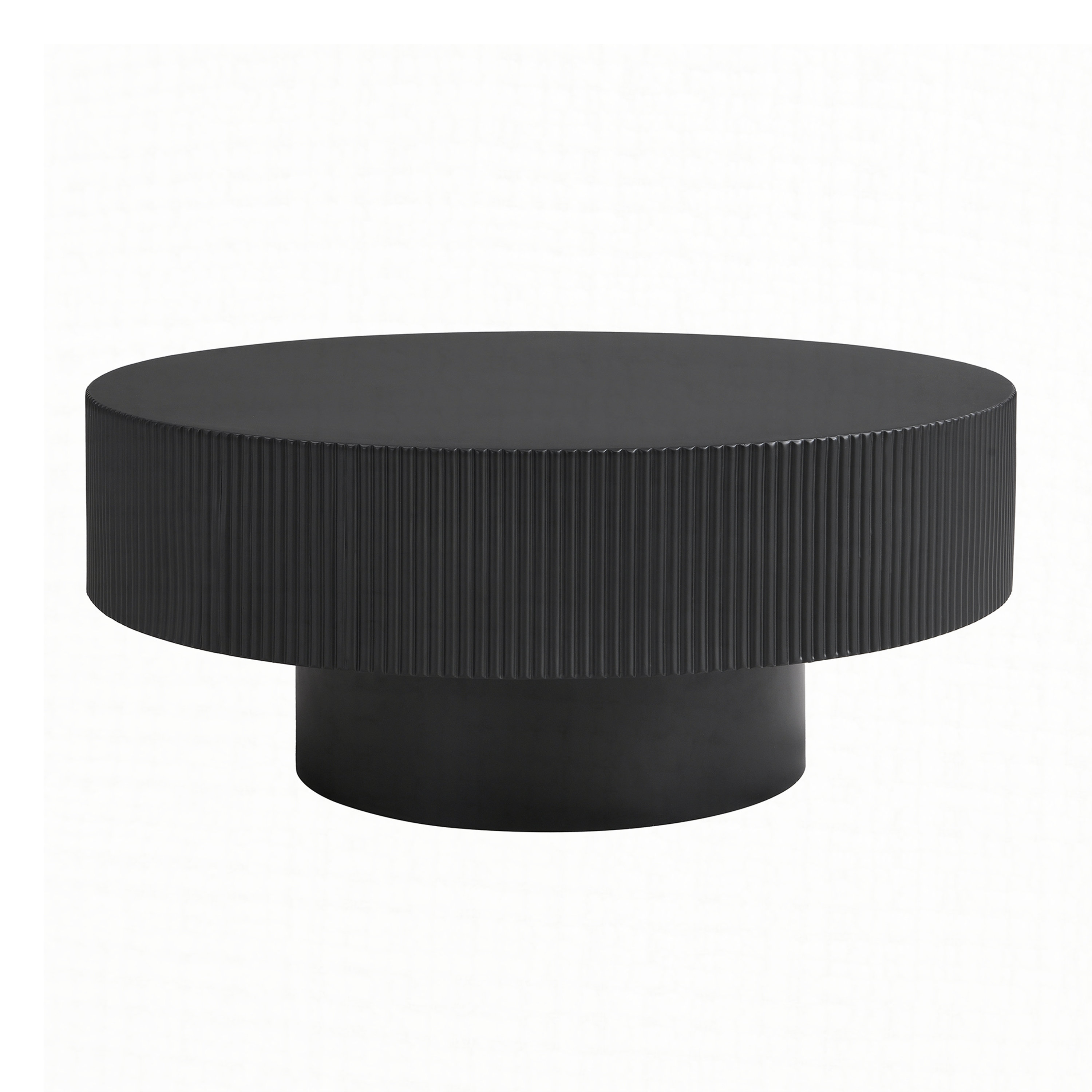 Latitude Run® Elegant Easy Assembly Round Coffee Table with 6.8" Thick ...