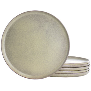 Our Table Landon 6 Piece 10.5 Inch Round Stoneware Dinner Plate Set ...