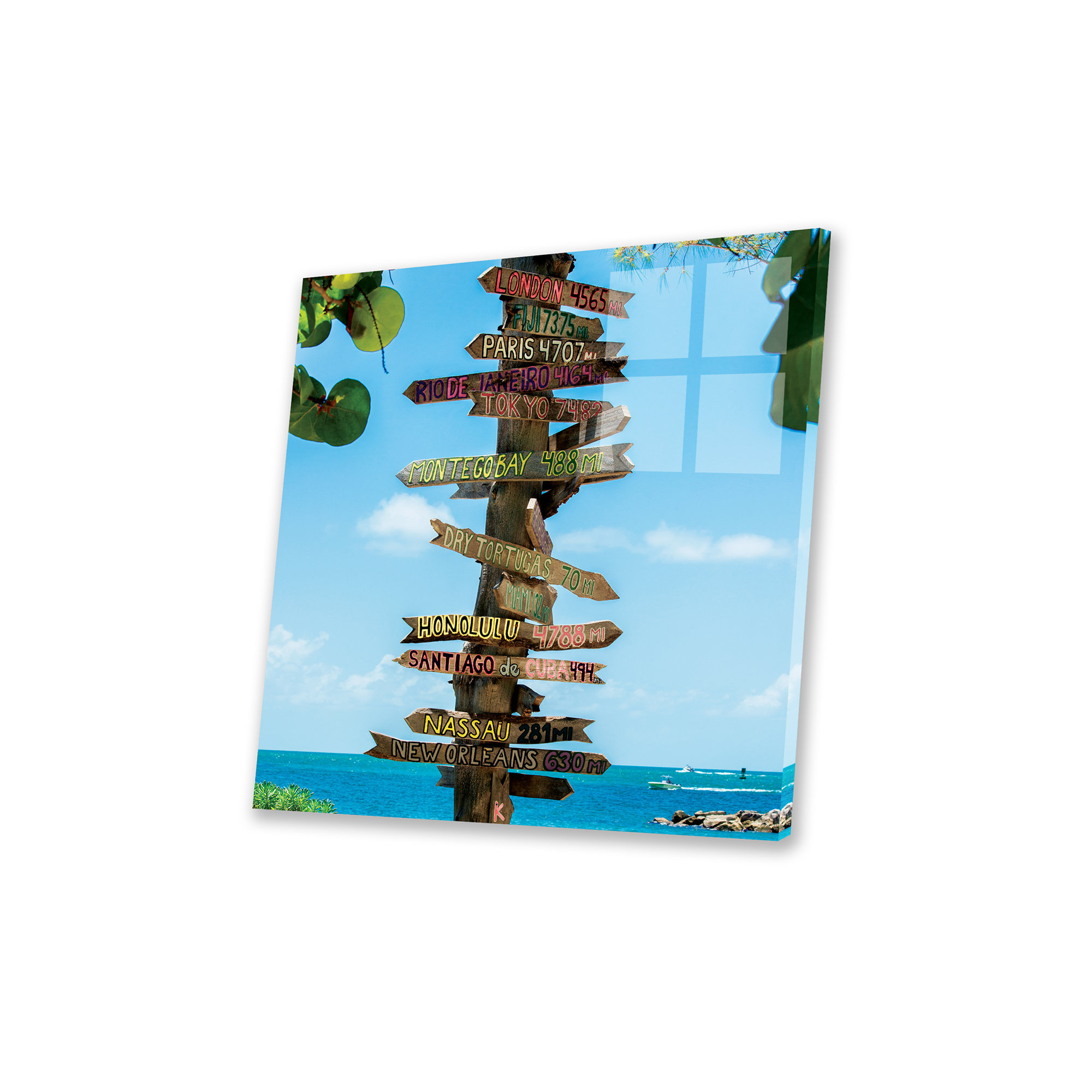 Dovecove Key West Directional Sign IV Print On Acrylic Glass - Wayfair ...