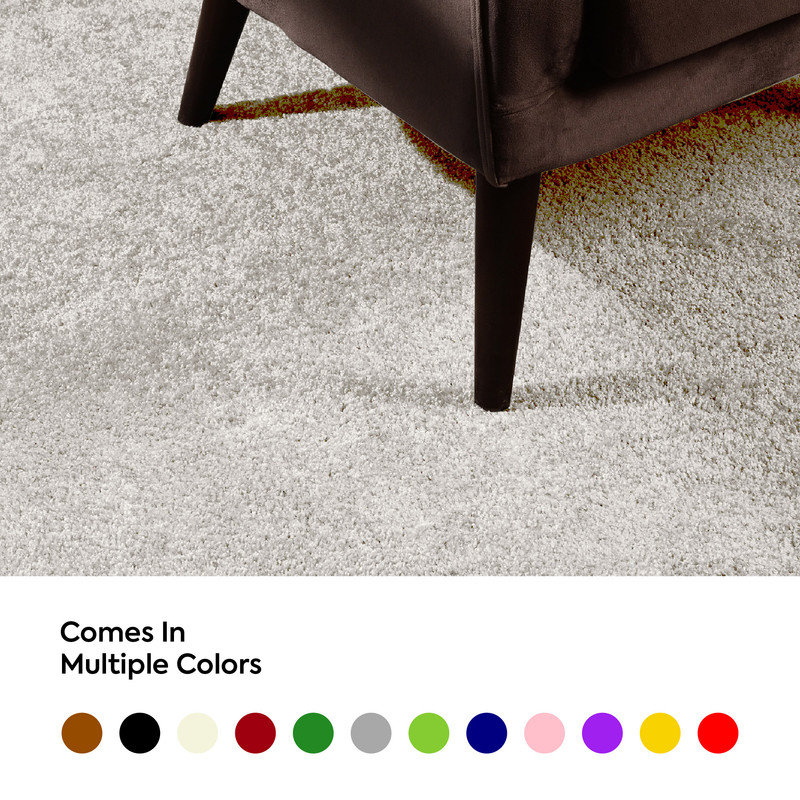 Ebern Designs Modern Plush Pet and Kids Friendly Solid Color Off White ...